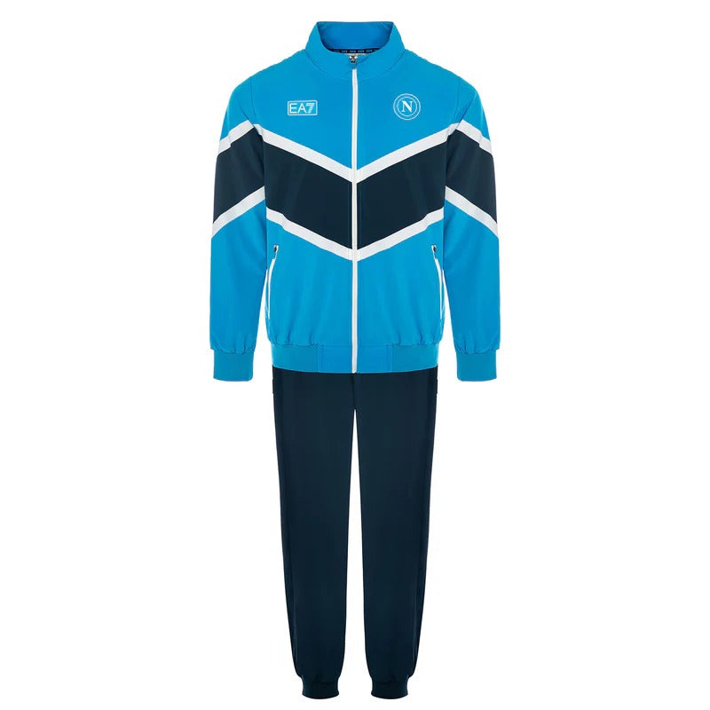 Tuta Poly ssc napoli ea7 azzurra 2025/2026 – Napoli Store