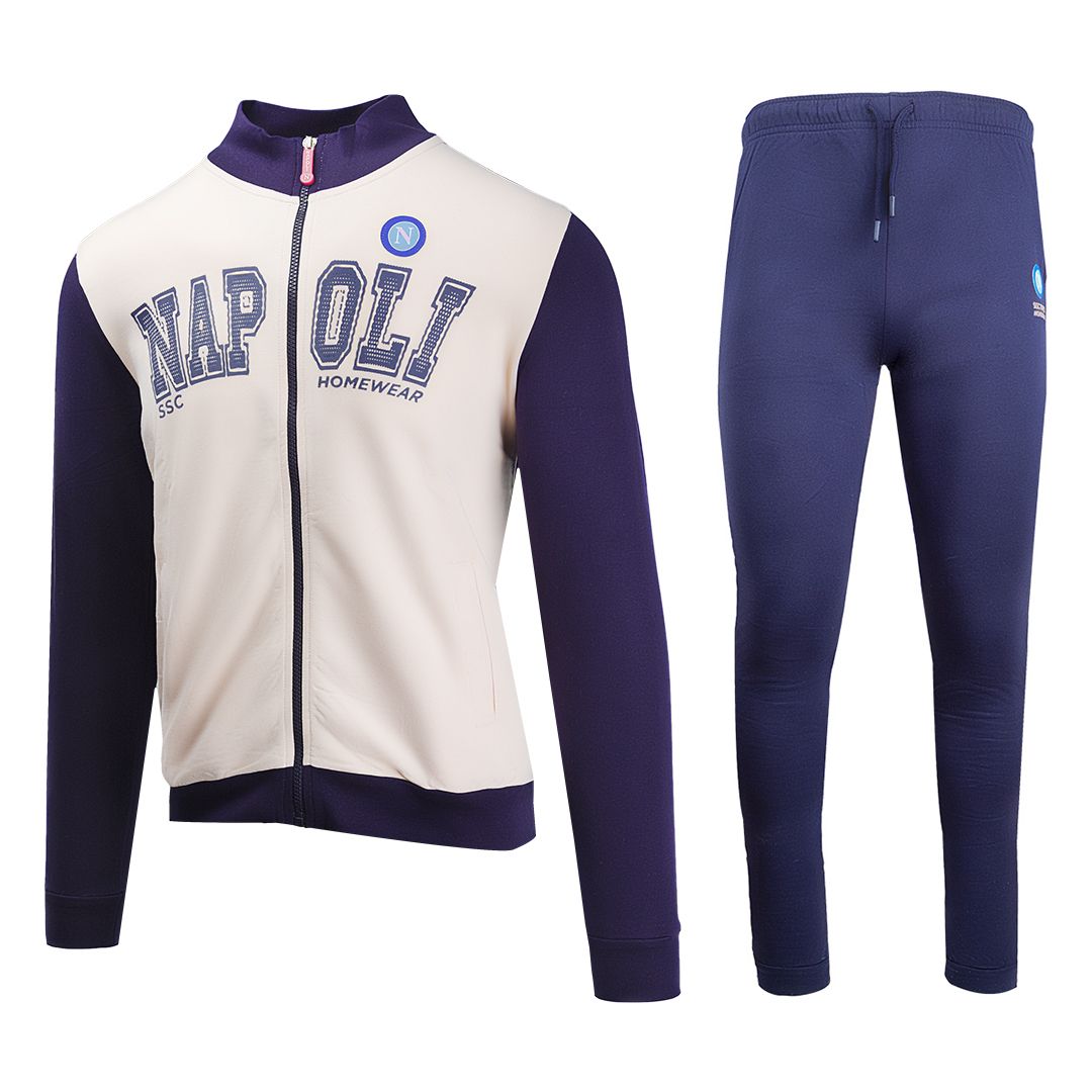 Tuta Ragazza Homewear Pigiama Blu con Scritta SSC Napoli – Napoli Store