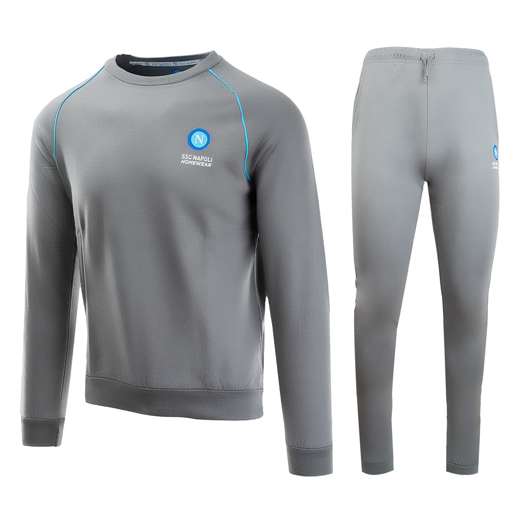 Tuta Bambino Homewear Pigiama Girocollo SSC Napoli Antracite – Napoli Store